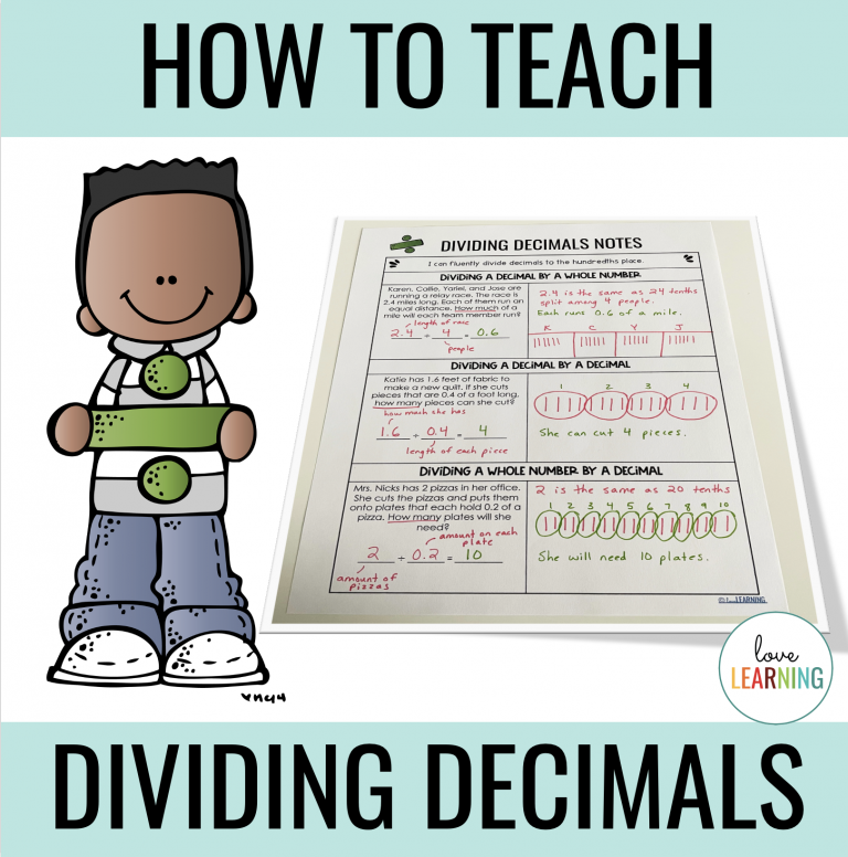 How to Teach Dividing Decimals to 5th Graders - Love Learning